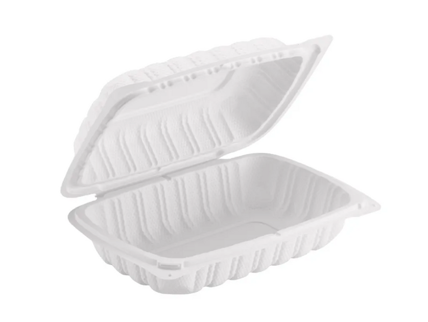 Clamshell Container, Corner Lock, 6"x6" | Green Horizon Supplies